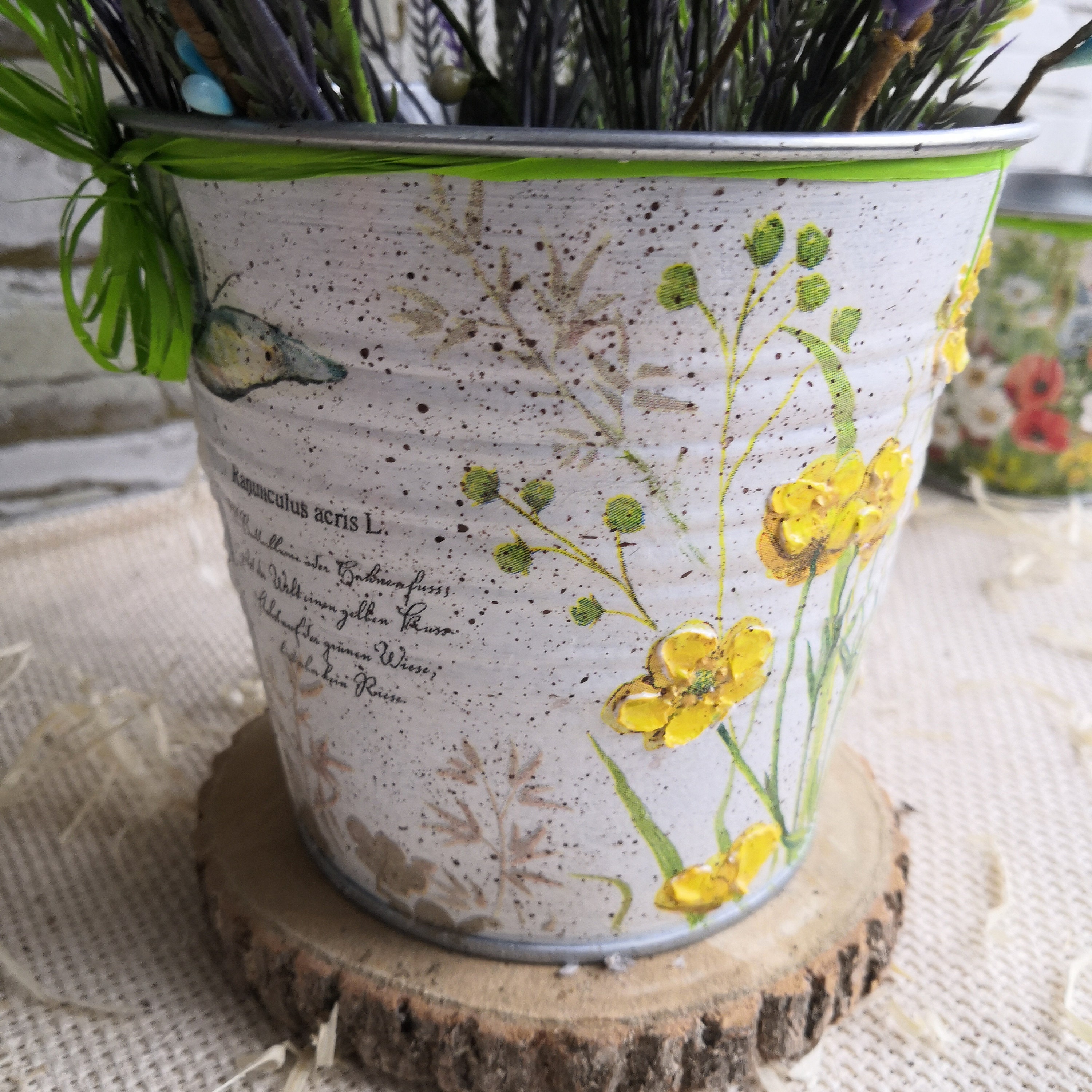 Metal Pot Galvanized Metal Pot Smoll Pot Garden Pot Flower - Etsy