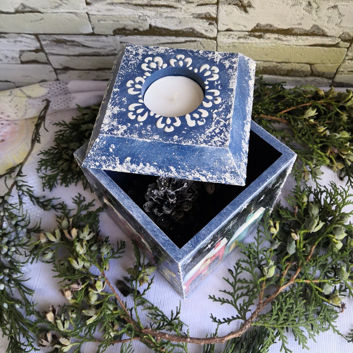Candlestick Box Candlestick Box for Storage Decorative Candlestick ...