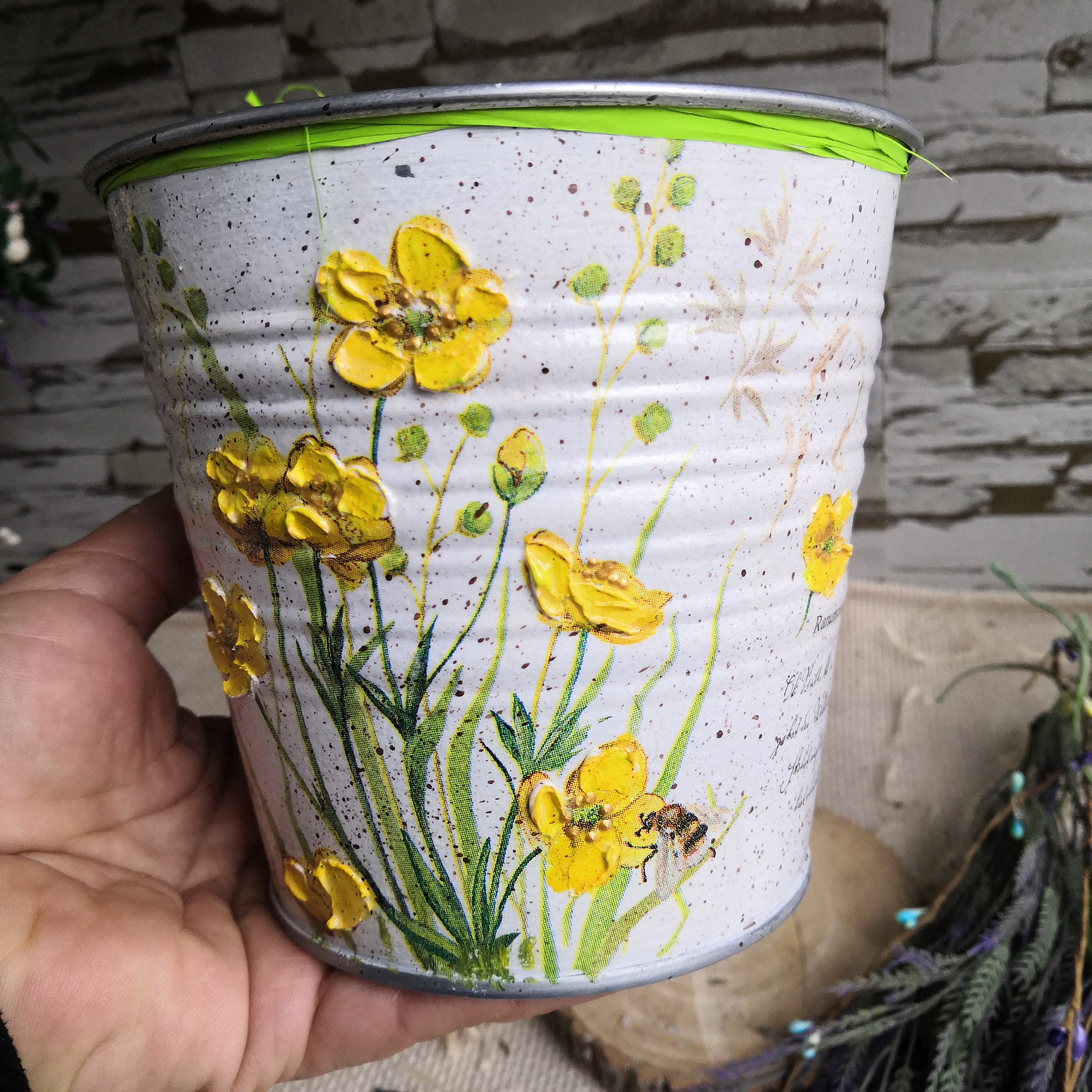 Metal Pot Galvanized Metal Pot Smoll Pot Garden Pot Flower - Etsy