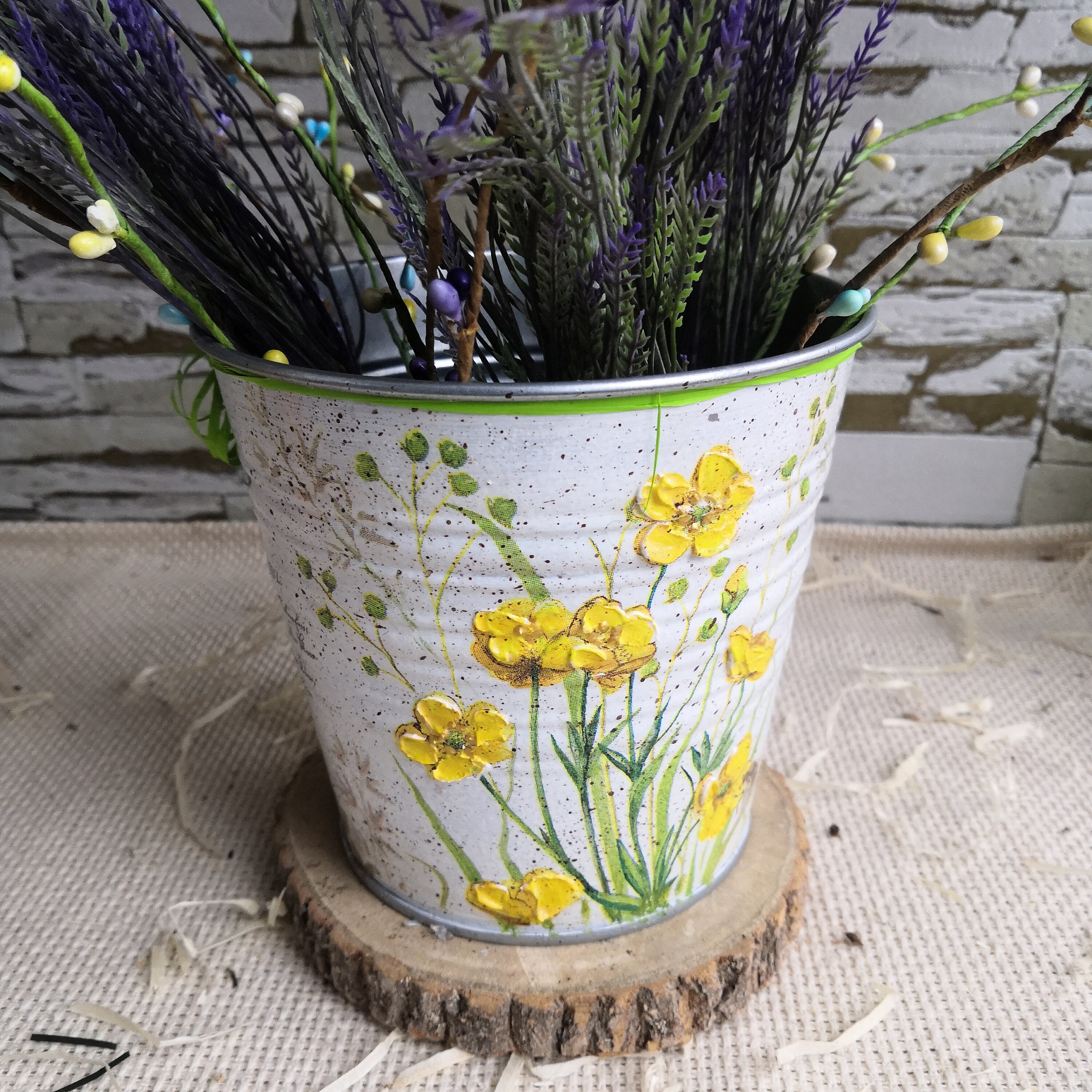 Metal Pot Galvanized Metal Pot Smoll Pot Garden Pot Flower - Etsy