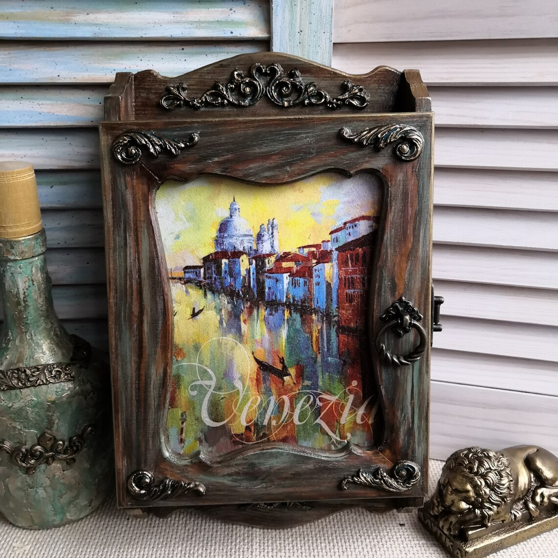 Key rack Key holder house Wall mounted Key box Key cabinet | Etsy