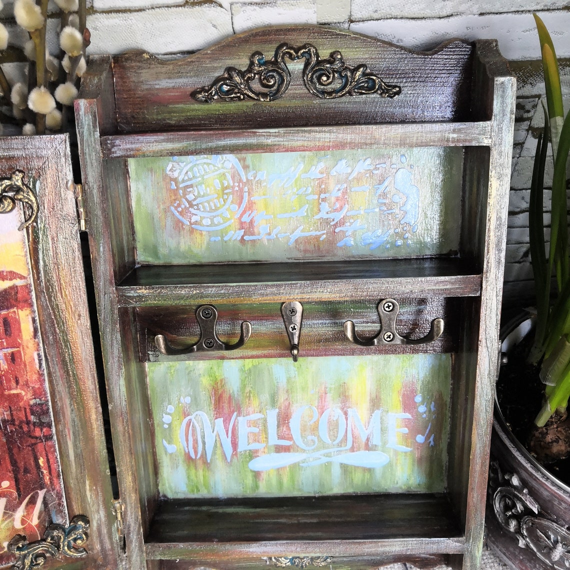 Key Rack Key Holder House Wall Mounted Key Box Key Cabinet - Etsy