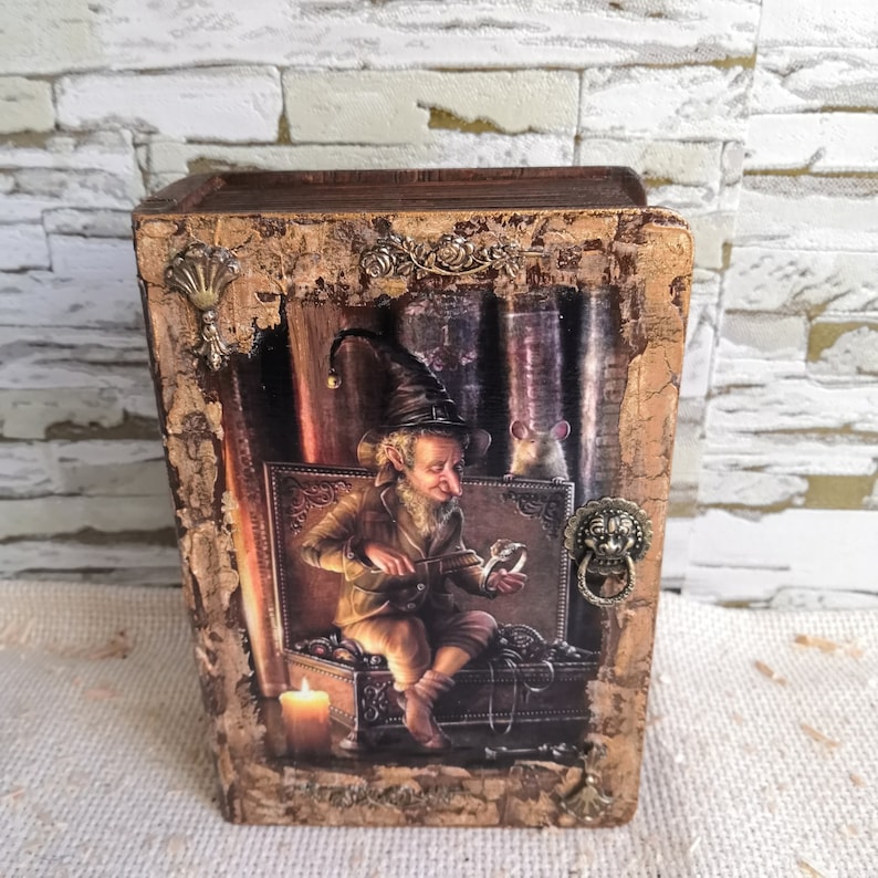 Antique Key Holder Wooden Book Store Key Holder Vintage Key - Etsy