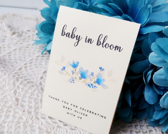 Baby in Bloom, Seed Packets, Custom, Wildflower Seeds Included ...