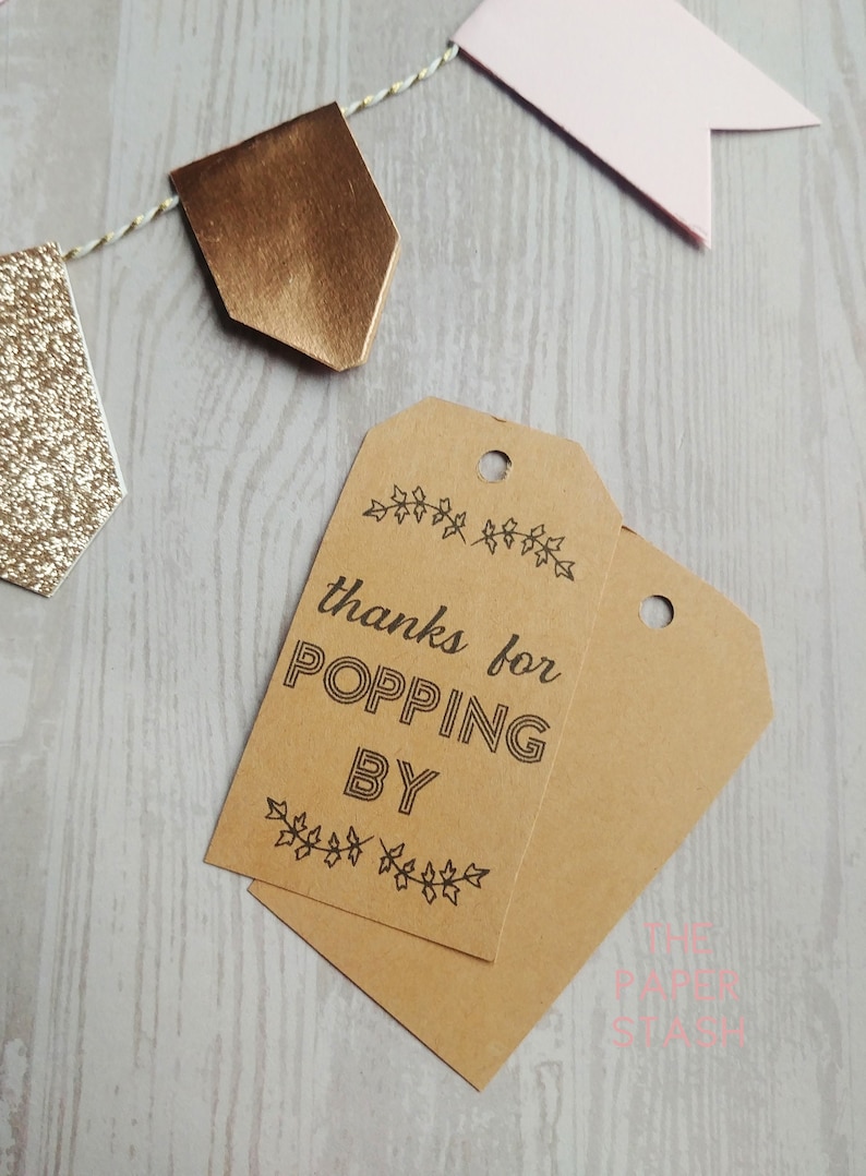 PRINTABLE Tags Thanks for Popping By Popcorn Popping | Etsy