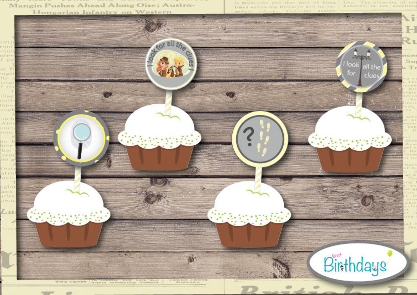 Printable Detective Party Kit - Etsy