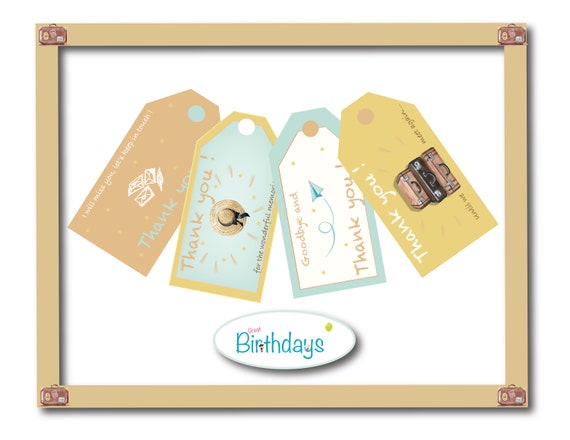 Goodbye Party Printable Favor Tags | Etsy