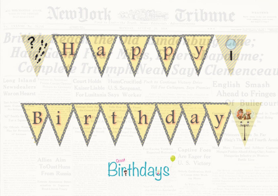 Printable Detective Party Kit - Etsy