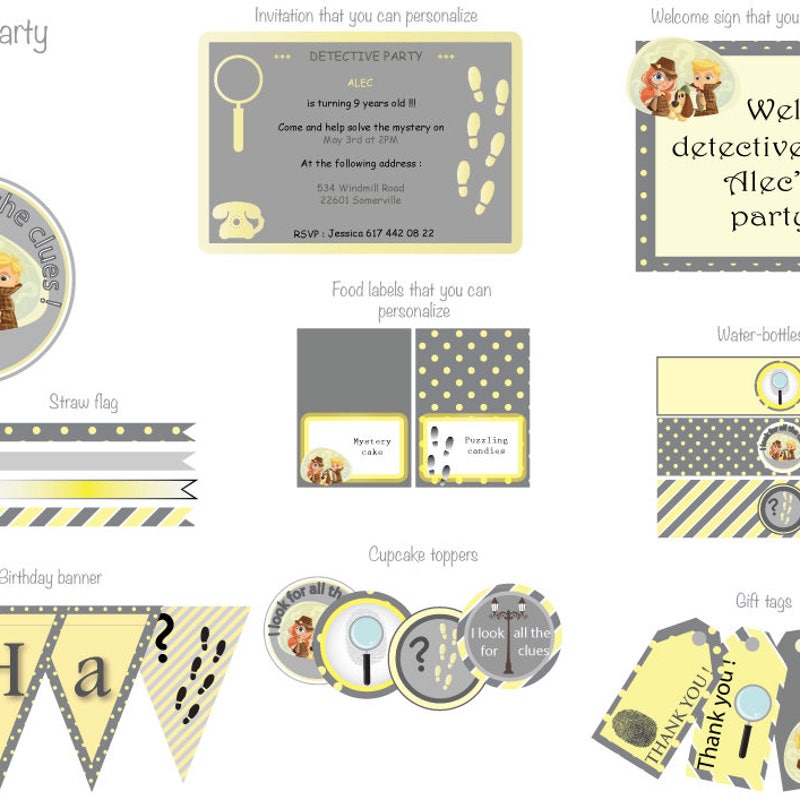Detective Party - Etsy