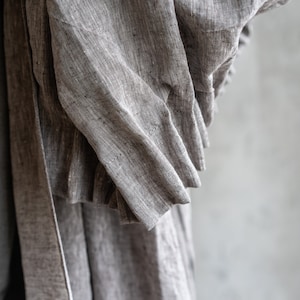 Natural Linen Curtains in Scandinavian Style, Organic Rustic Window ...