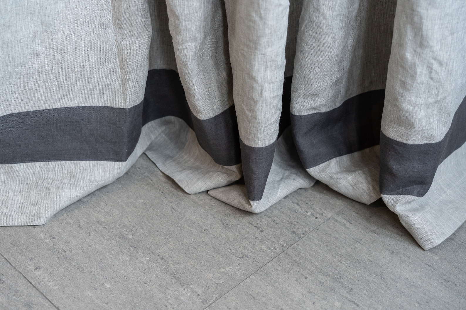 Gray Linen Curtains, Cottage Scandinavian Style, Rustic Window Decor ...