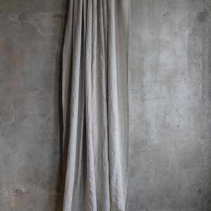 Gray Linen Curtains, Cottage Scandinavian Style, Rustic Window Decor ...