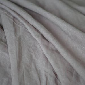 Bedroom Linen Curtains, Grey Drapery Panel, Custom Window Treatment ...