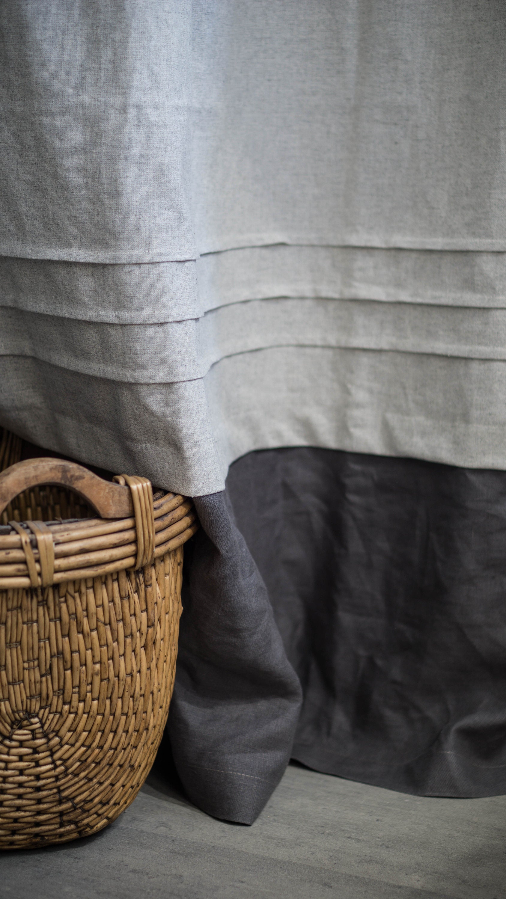Natural Hemp Curtains Hemp Fabric Scandinavian Curtains | Etsy