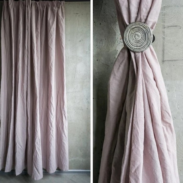 Dusty Rose Curtains - Etsy