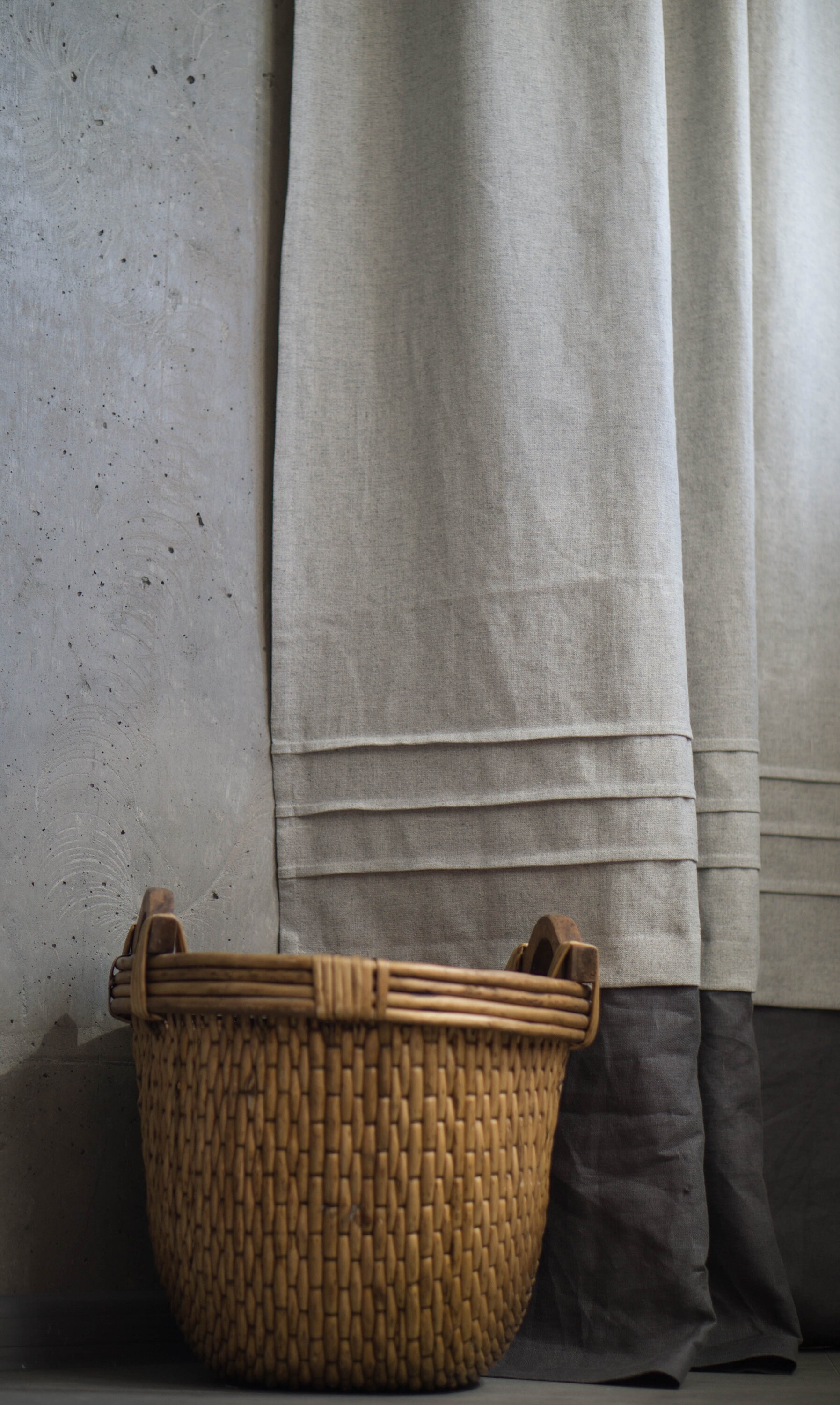 Natural Hemp Curtains Hemp Fabric Scandinavian Curtains | Etsy