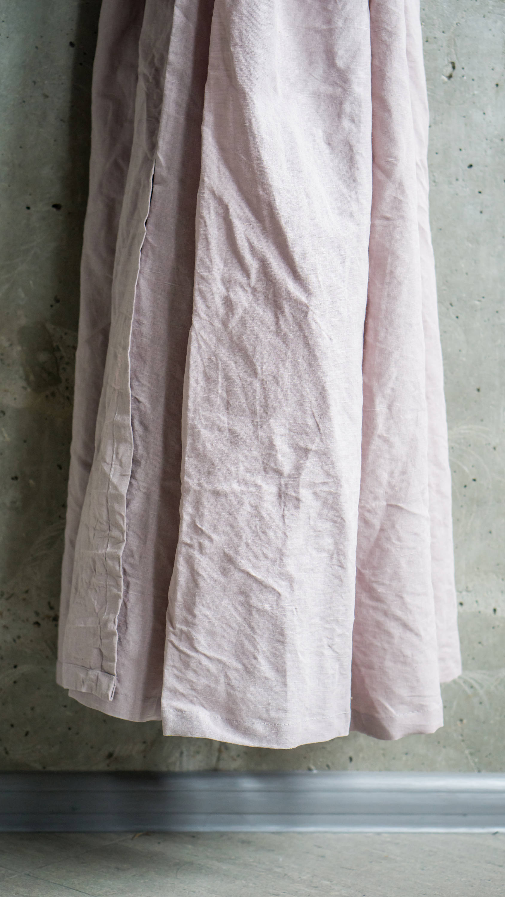 Linen Pink Curtain Panel Bedroom Window Drape Natural Home - Etsy
