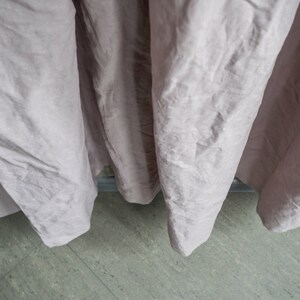 Linen Pink Curtain Panel, Bedroom Window Drape, Natural Home Decor ...