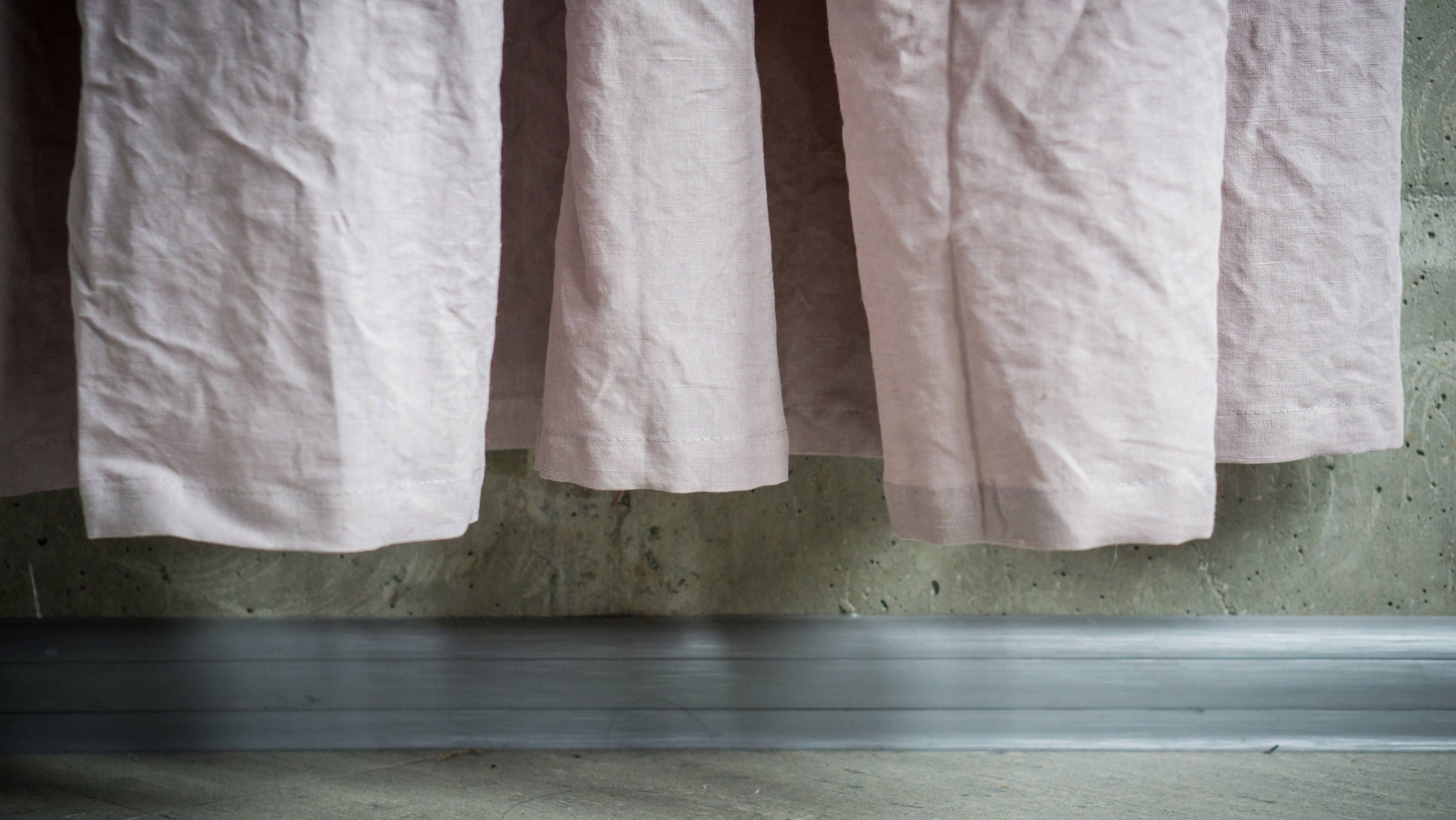 Linen Pink Curtain Panel Bedroom Window Drape Natural Home - Etsy