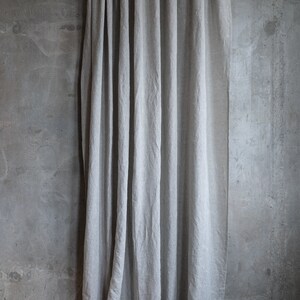 Gray Linen Curtains, Cottage Scandinavian Style, Rustic Window Decor ...