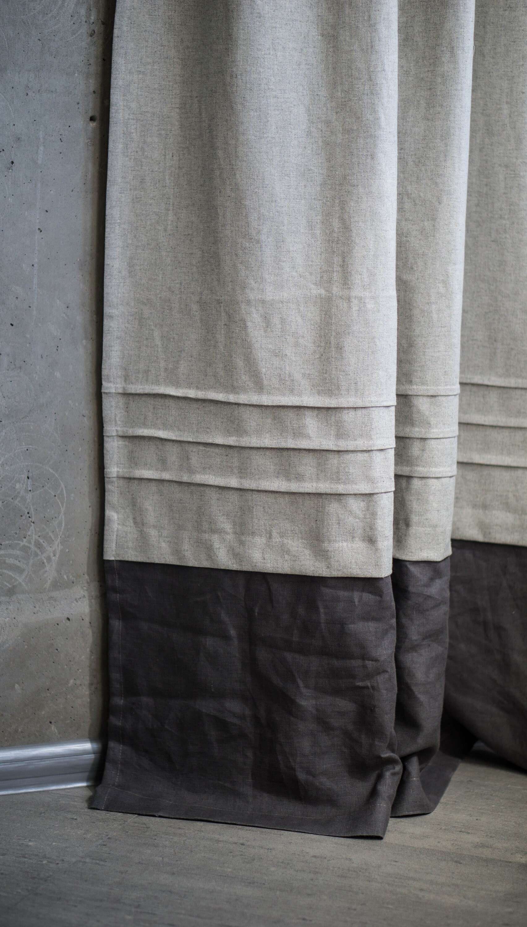 Natural Hemp Curtains Hemp Fabric Scandinavian Curtains | Etsy