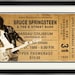 DIGITAL FILE ONLY*** Bruce Springsteen Ticket Stub Poster Artwork ...