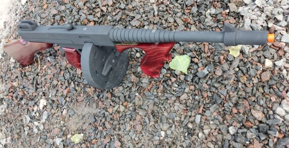 1:1 Thompsonm1 Wooden Cosplay Toy Model Tommy Submachine-gun - Etsy ...