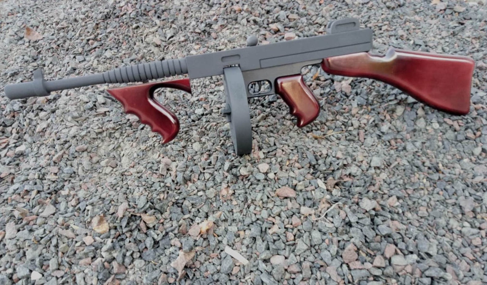 Wooden toy ThompsonM1 model Tommy Submachine-Gun Party | Etsy