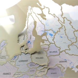 Travel Photo Album in Map of Europe, Our Adventure Map, Custom Photo ...