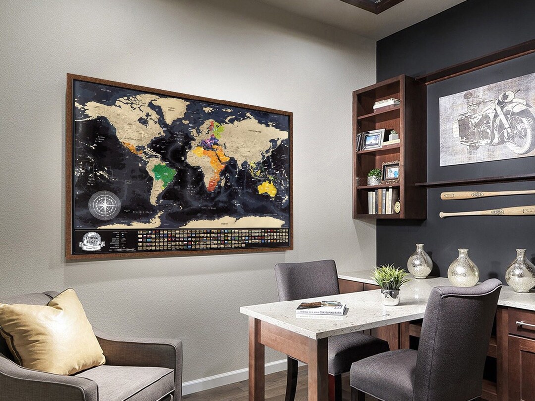 Scratch Map World Personalized Gifts for Friend Best Birthday Gifts ...