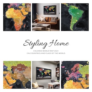 World Map Digital File Personalized World Travel Map Original Birthday ...