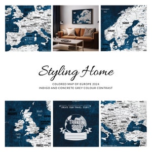 Personalized Map of Europe - Digital Map of Europe - Best Gifts ...