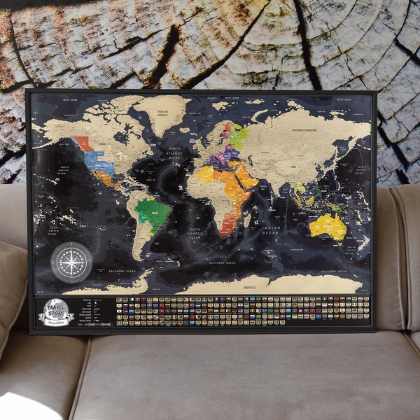Scratch off World Map - Etsy