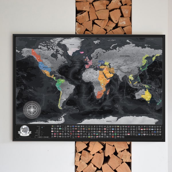 Scratch off World Map - Etsy