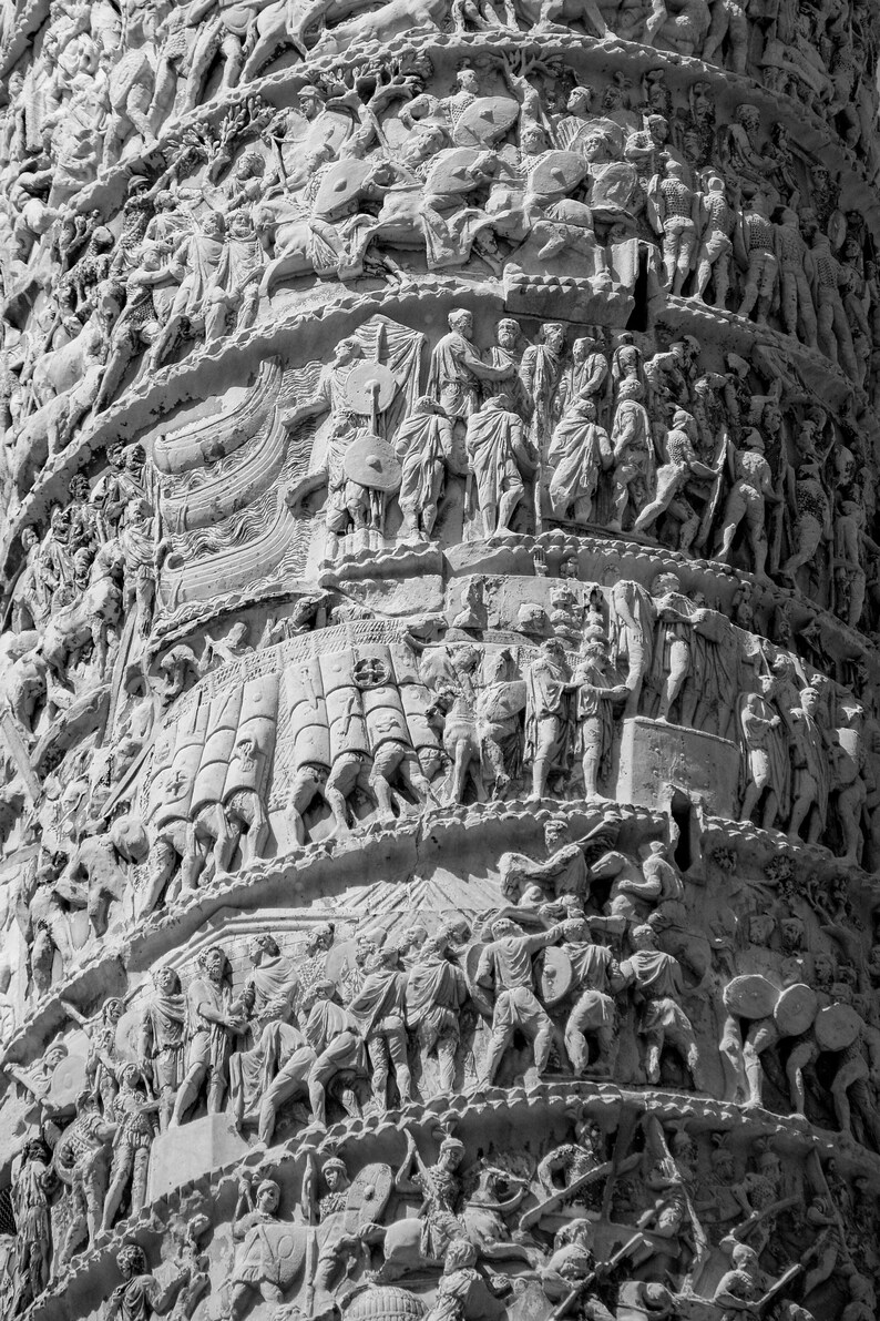 Trajan Column Rome Printable Wall Art Interor Decor Prints - Etsy