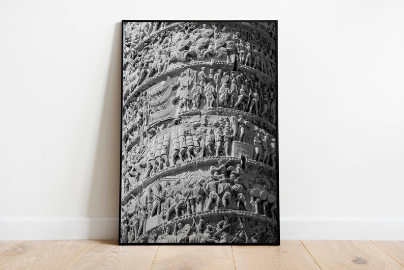 Trajan Column Rome Printable Wall Art Interor Decor Prints - Etsy