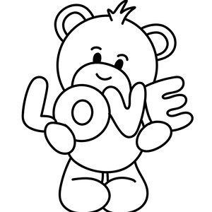 120 PRINTABLE VALENTINE'S DAY Coloring Pages Simple Kids Crafts ...