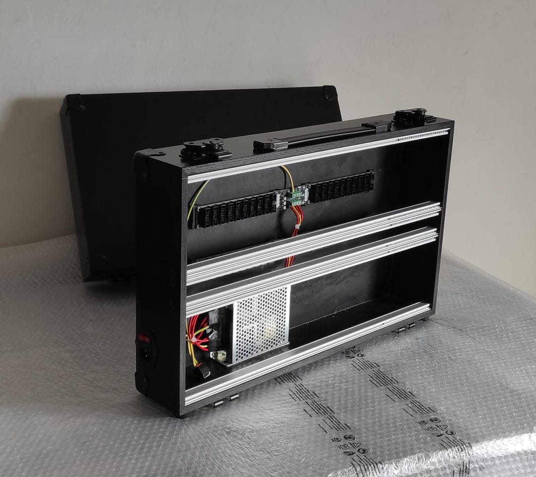 Portable Eurorack Case 7u Powered 104 Hp Black Double Busboard - Etsy
