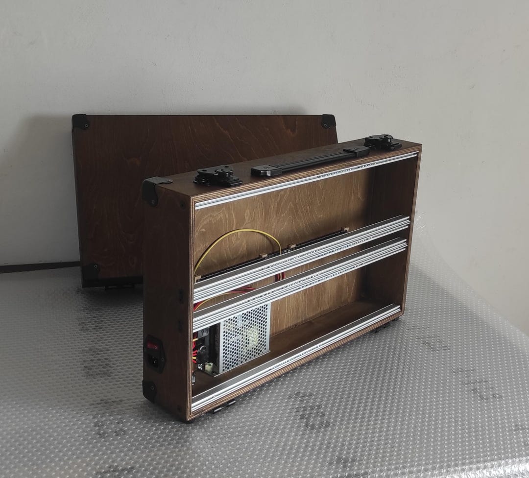 Portable Eurorack Case 7u Powered 104 Hp Stained - Etsy