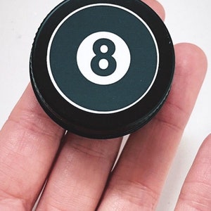 8 Ball Necklace, Gold and Black, Quirky Jewellery, Magic 8 Ball, Yes or ...