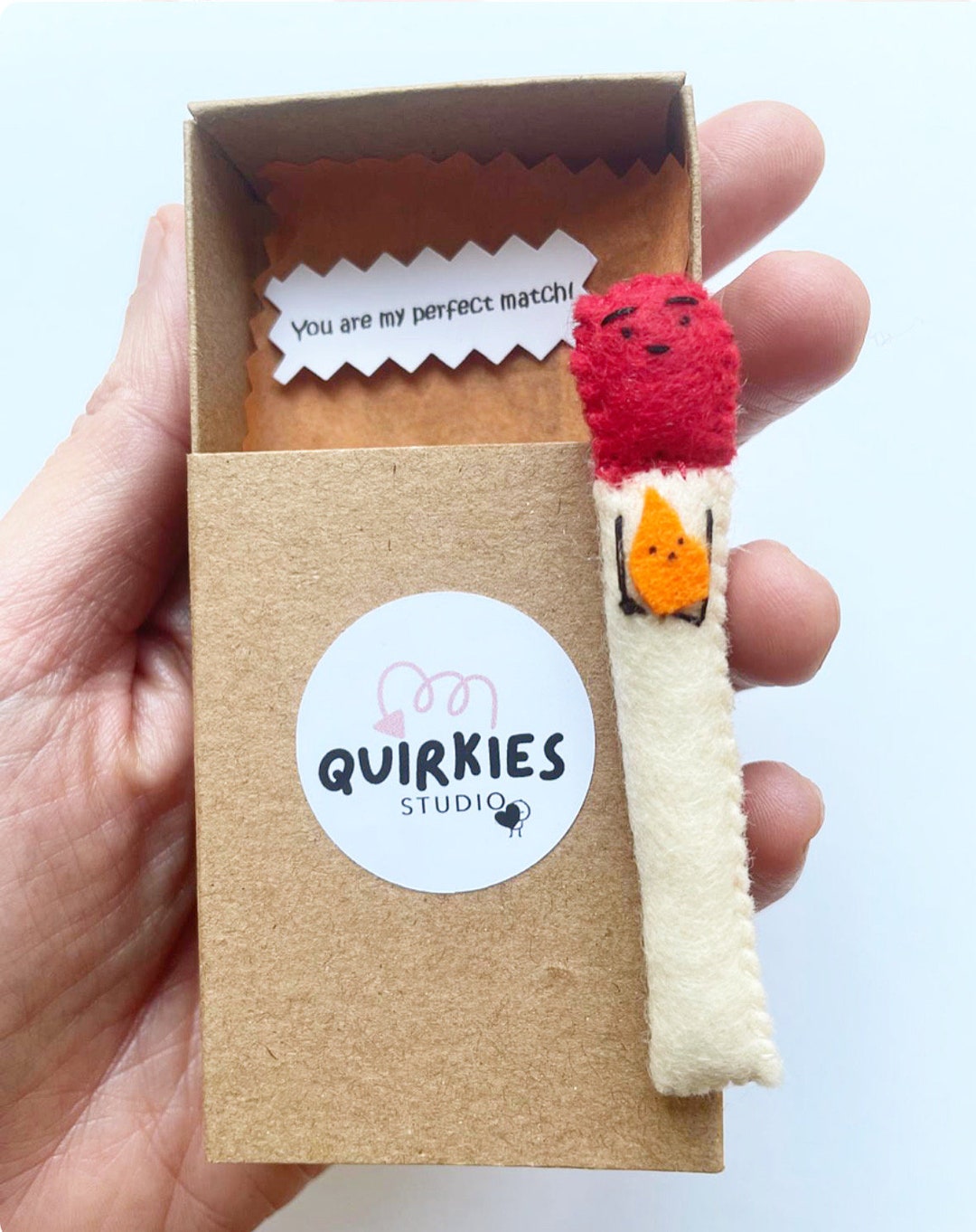 Matchstick and Flame, Personalised Gifts, Quirky Gifts, Felt Matchstick ...