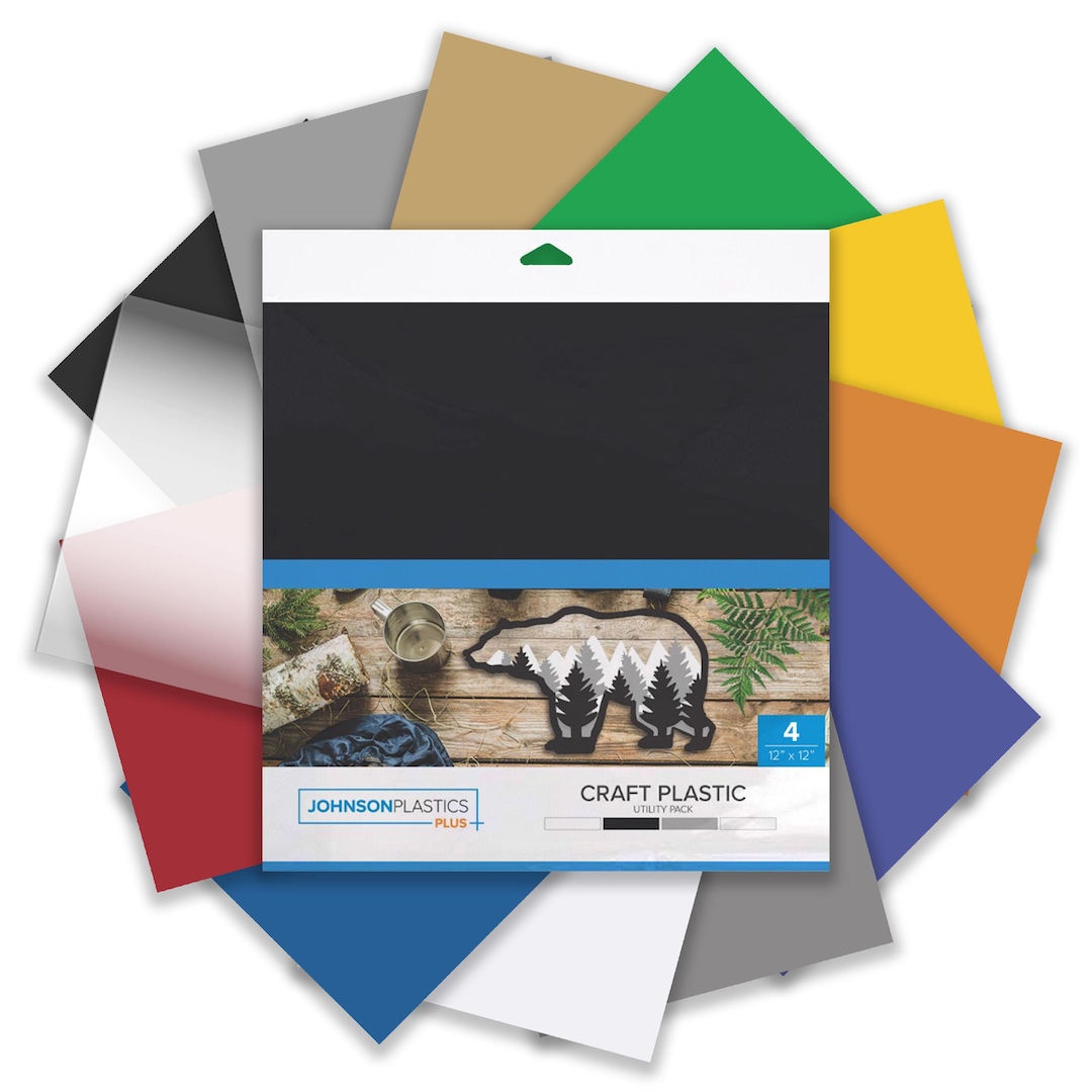 Jpplus Craft Plastic Plastic Craft Sheets for Cricut, Laser Cutter ...