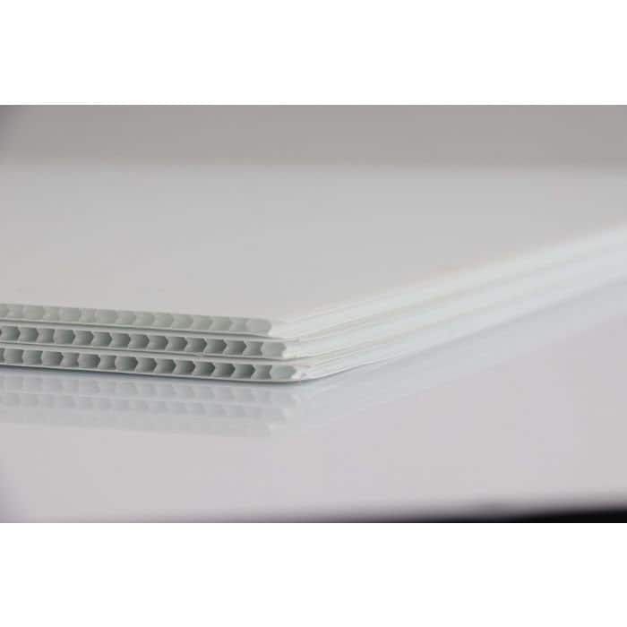 White 4MM Corrugated Plastic Sheet 24 X 18 100/CS - Etsy