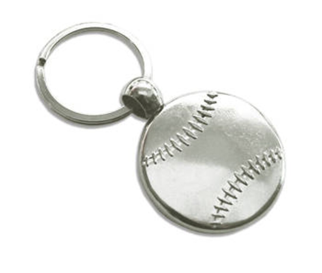 100 Punch 'N Press Silver 30mm Baseball Key Chains (1-sided) - Etsy