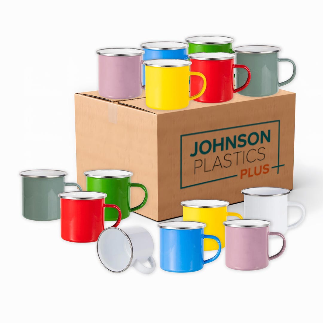 Jpplus Camping Mugs for Sublimation. Enamel Camp Mugs in Bulk for Dye ...