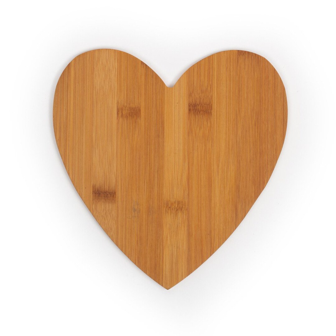 Heart Shaped Bamboo Cutting Board - Glowforge, Laser Engraver and Craft ...