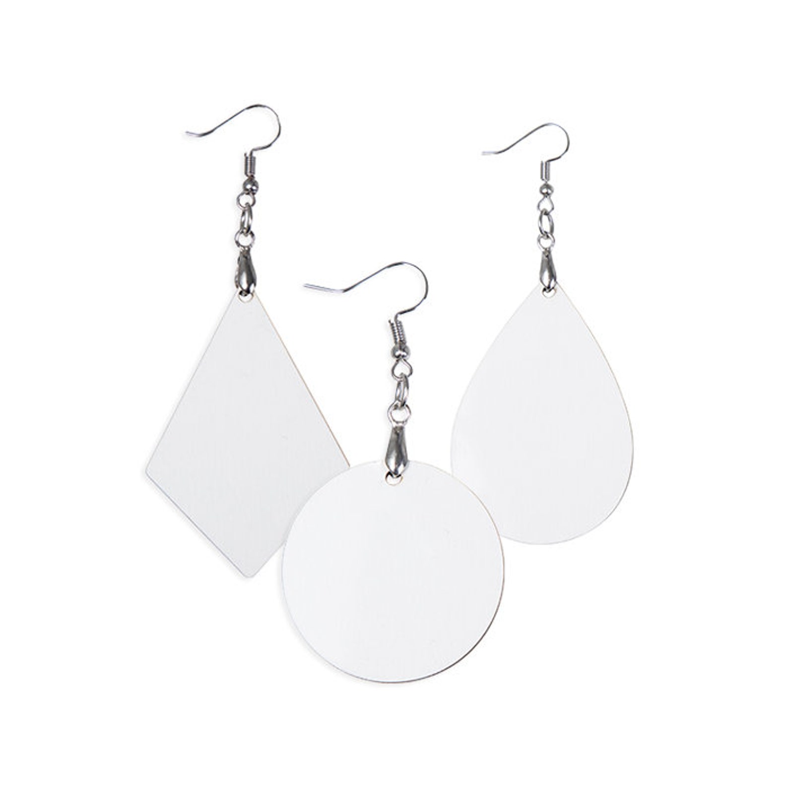 Hardboard Sublimation Earrings (round, Diamond or Teardrop)- 10 Pack - Etsy