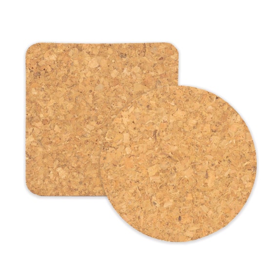 Cork Coaster Glowforge Laser Engraver and Craft Supplies - Etsy
