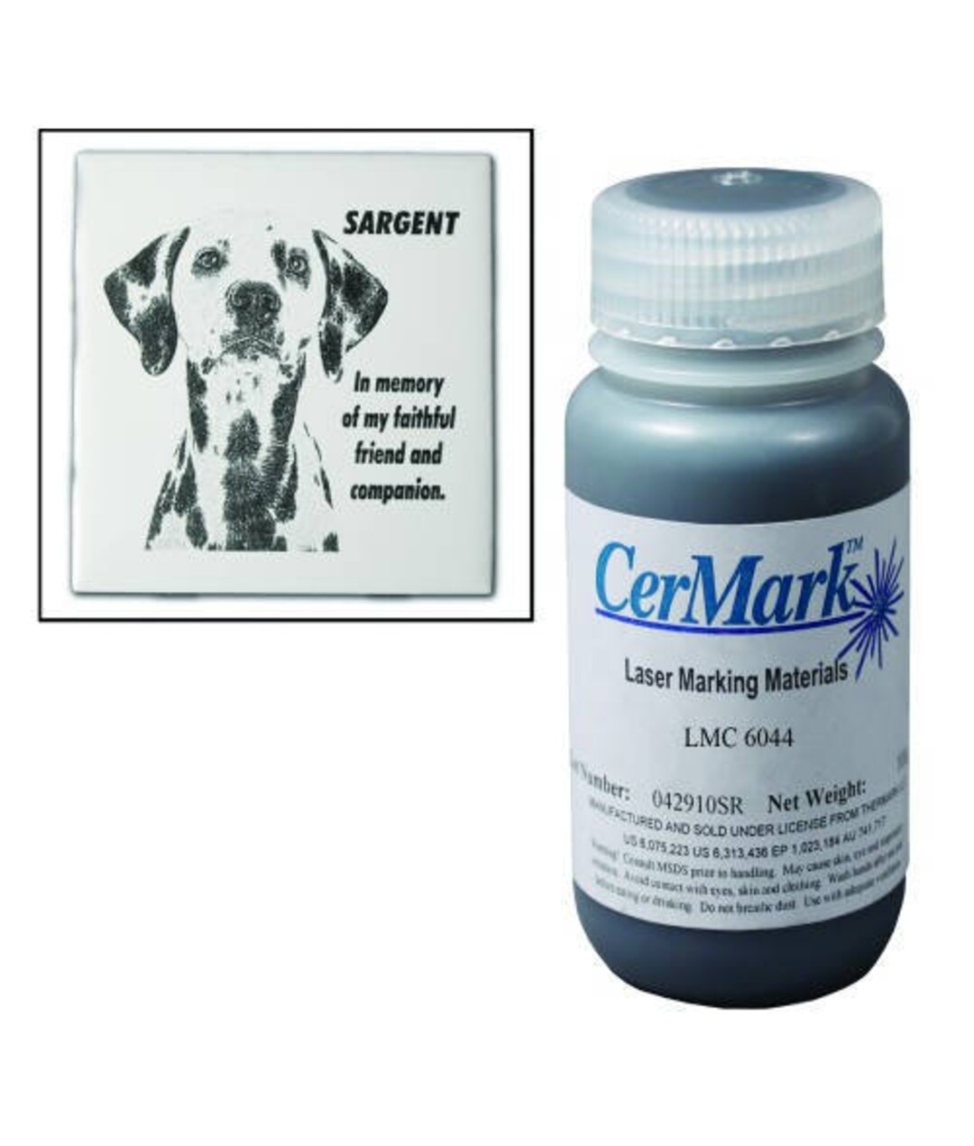 Cermark Black Laserable Tile/ Glass Marking Paste for Laser Engraving ...