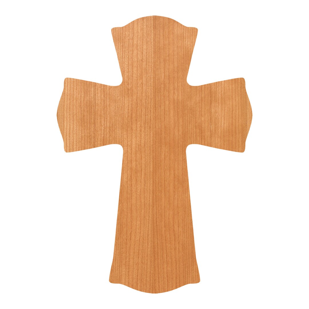 Blank Cherry 11.5" X 8" Round Edge Cross - Etsy
